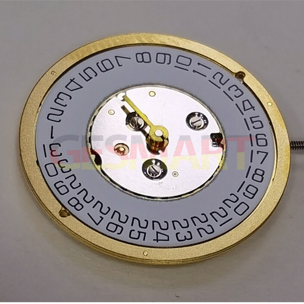 Premium Watchmakers ISA 220 Golden Quartz Movement with Calendar ? Pre ...