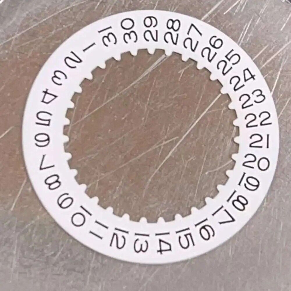 White Background Date Disk Wheel for 3135 Movement - Elevate Your Watc ...