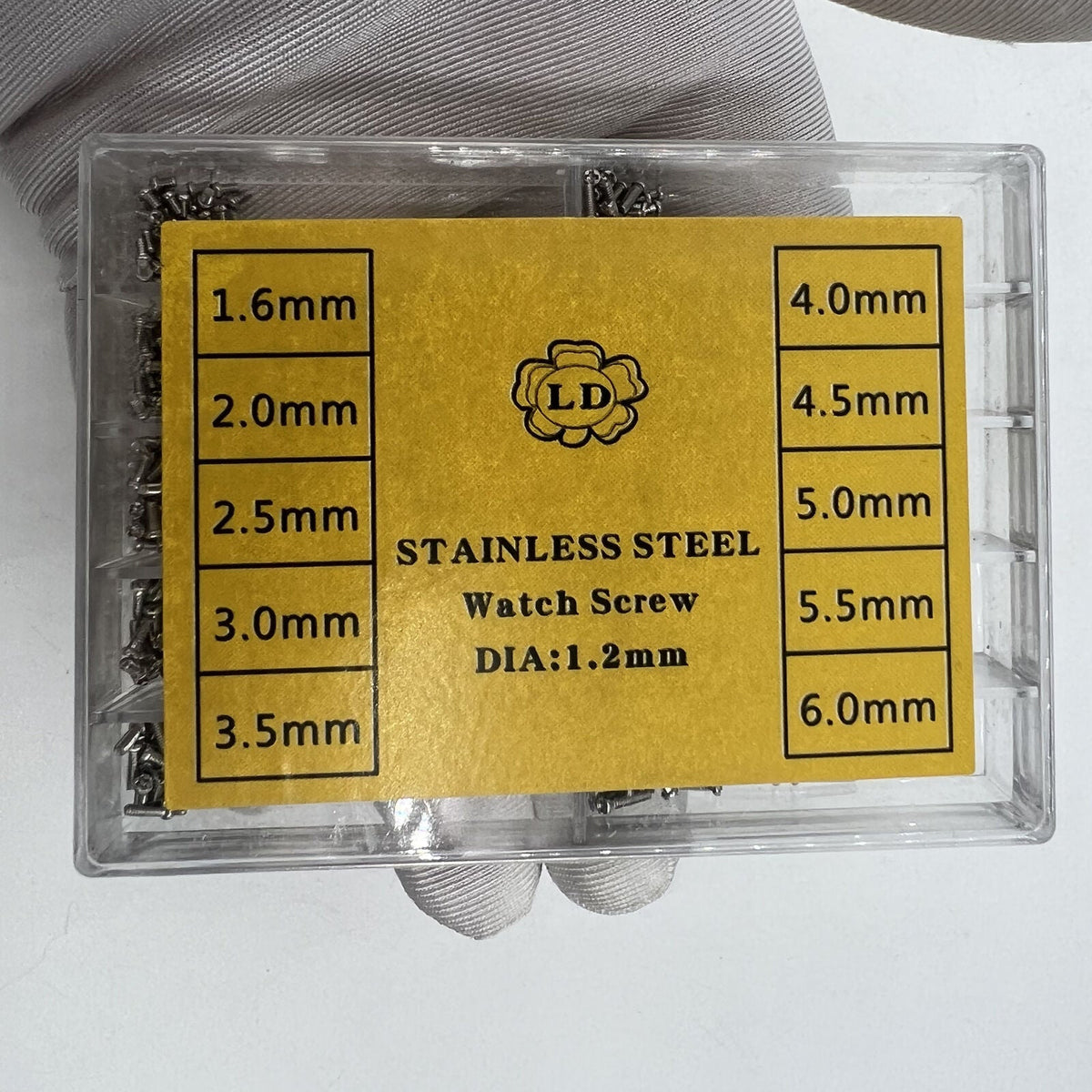 10 Sizes Stainless Steel Watch Screws for Personalized Repairs and Cus ...