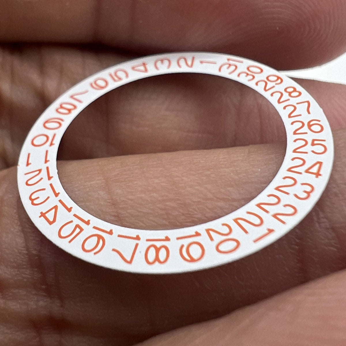 White Background Orange Character Date Disk Wheel for Miyota NH35 NH36 ...