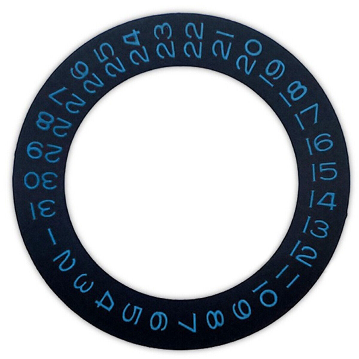 Black Background Blue Font Date Wheel Overlay for ETA2824 2836 8200 Mo ...
