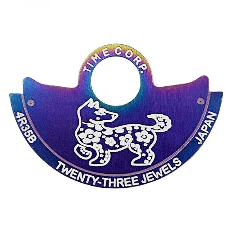 Dog~White Font China Zodiac Chromatic Colour Rotor Overlay for NH35 NH ...