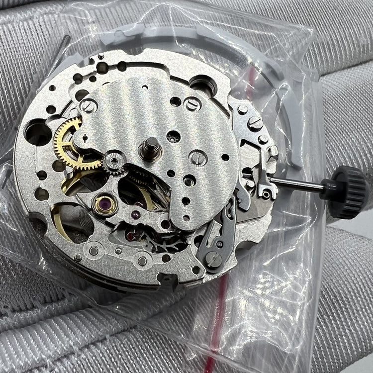 Japan Made Miyota/Citizen 82S7 Silver Plated Japan Automatic Mechanica ...