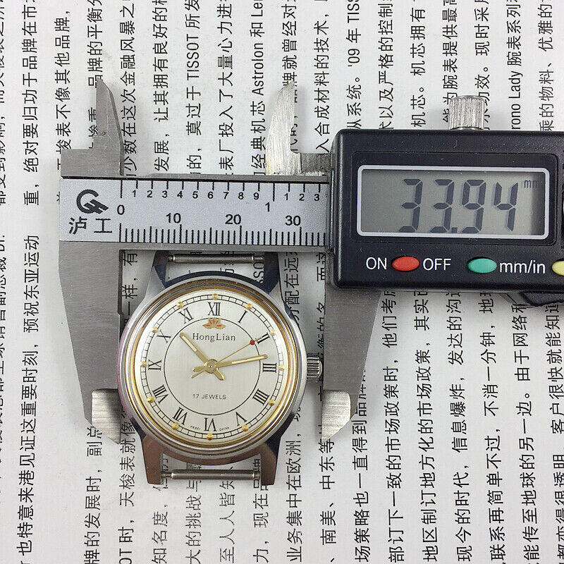 32mm China Made HONGLIAN Manual Mechanical Watch with 17 Jewels and Ti ...