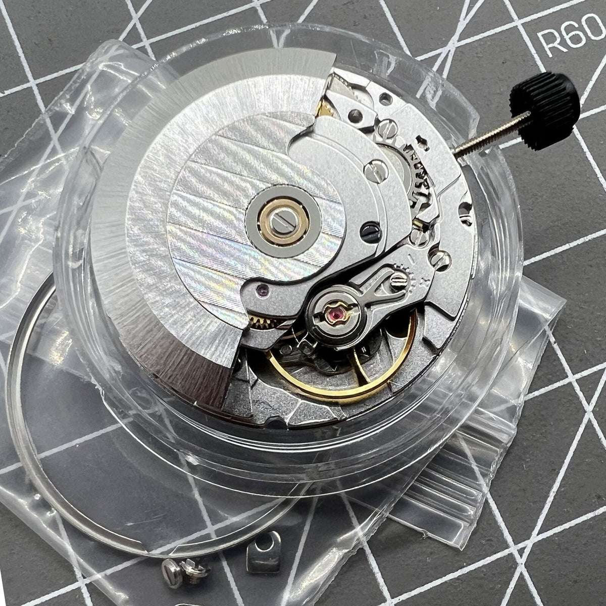 Seagull 2824 Automatic Date At 6 Mechanical Movement Black Disk Wheel ...