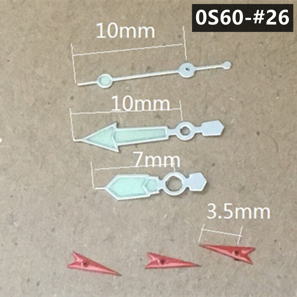 Glow-in-the-Dark Watch Hands for Miyota 0S60 Movement – GESMART Watch Parts