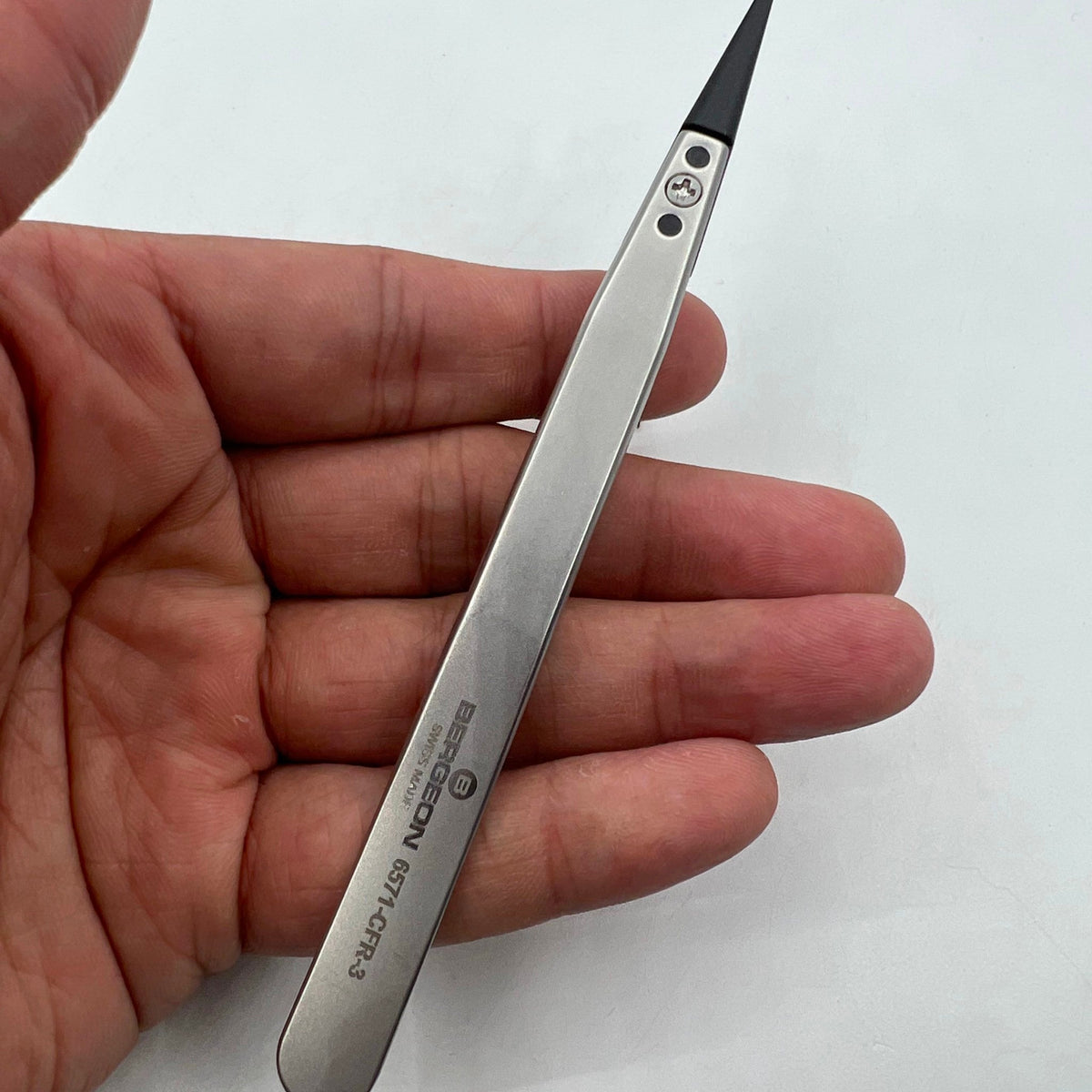 Bergeon 6571-CFR-3 Tweezers With Replaced Ends CFR 3 Swiss Tool ? Prec ...