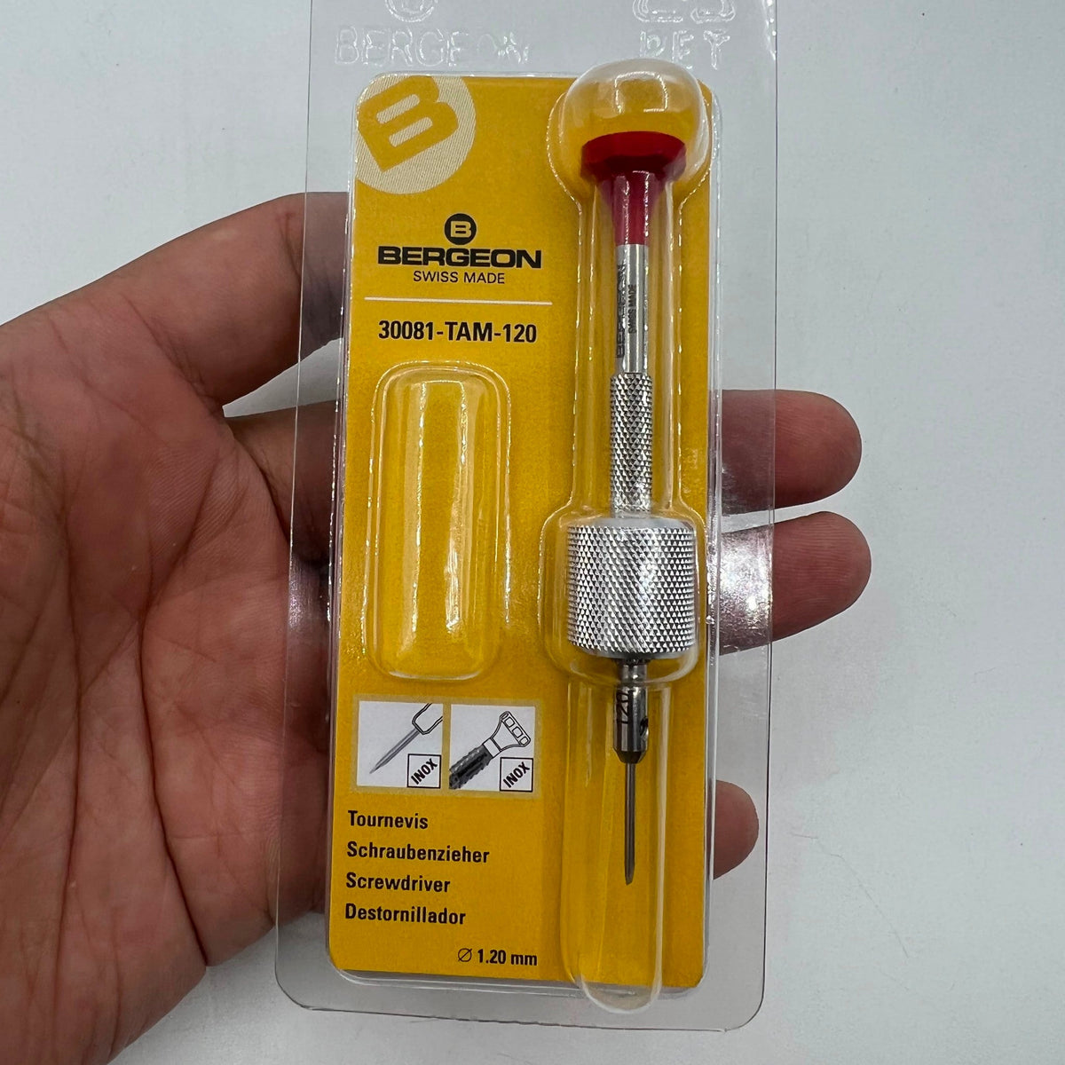 Bergeon 30081-TAM-120 Drum Barrel Watch Screwdriver 1.20mm ? Precision ...