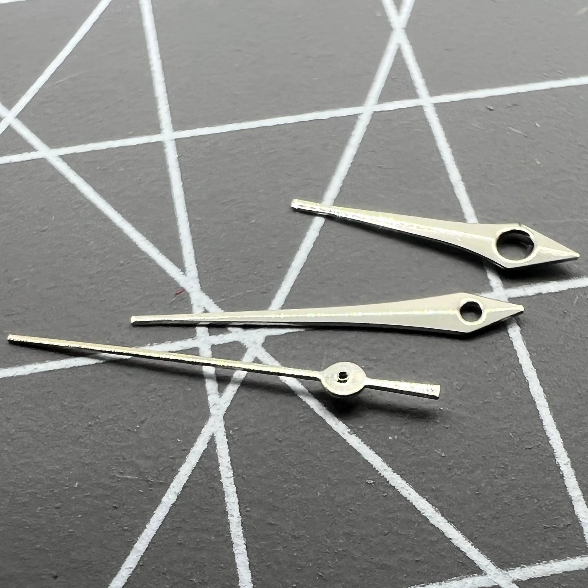 Silver Pointed Watch Hands Set for Miyota 2035 2115 2105 2305 2315 Mov ...