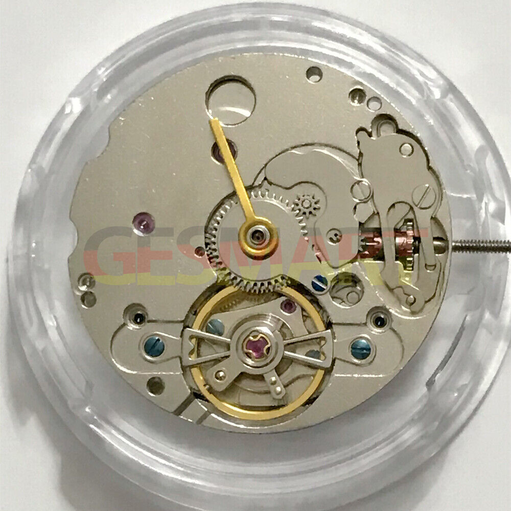 Elegant Asian Automatic Mechanical Movement Watch with Bare Balance Wh ...