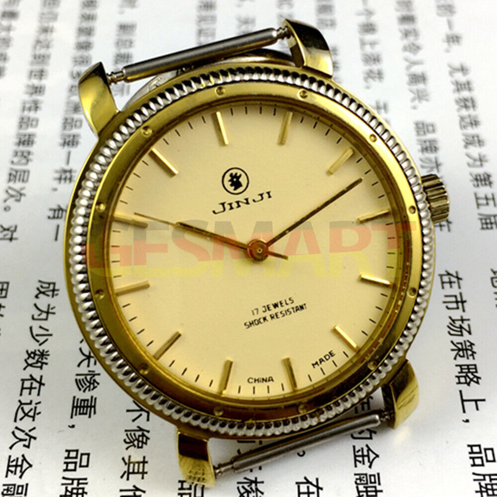 Elegant 37mm SHANGHAI JINJI Manual Mechanical Watch with 17 Jewels ? T ...
