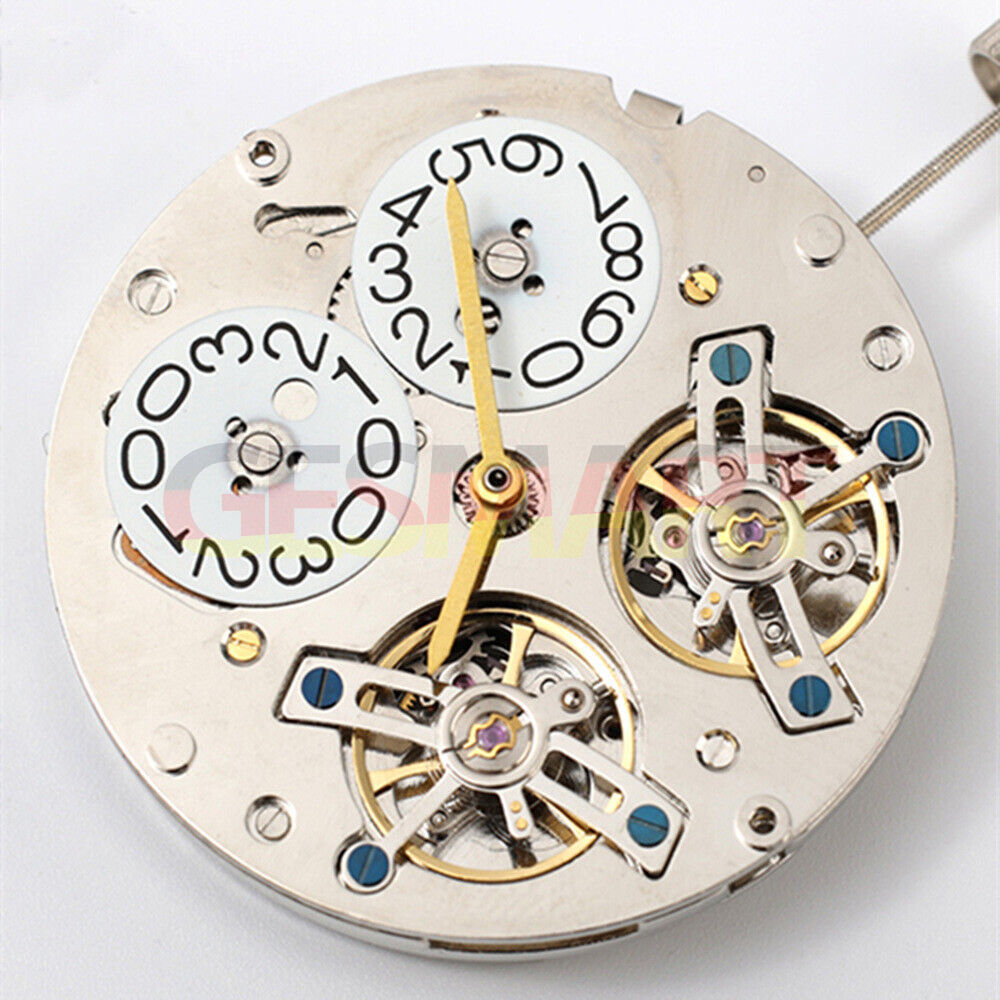 Asian Double Balance Wheel Big Date@12 Automatic Mechanical Movement T ...