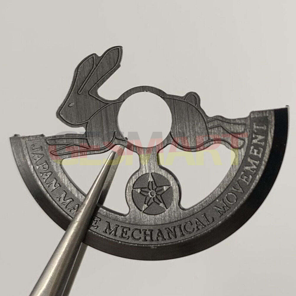 Black Hollow Rabbit Rotor Oscillating Weight for Miyota NH35 NH36 Move ...