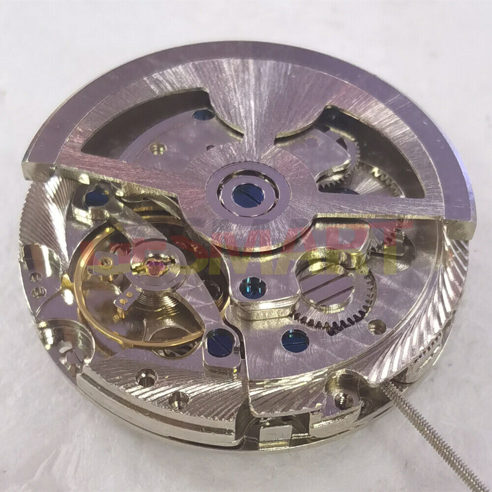 China Made Watch Automatic Mechanical Movement Black Dial Small Second ...