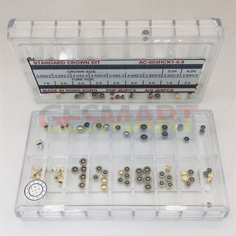Premium Hongkong Made Standard Watch Crown Kit Assortment for Watchmak ...