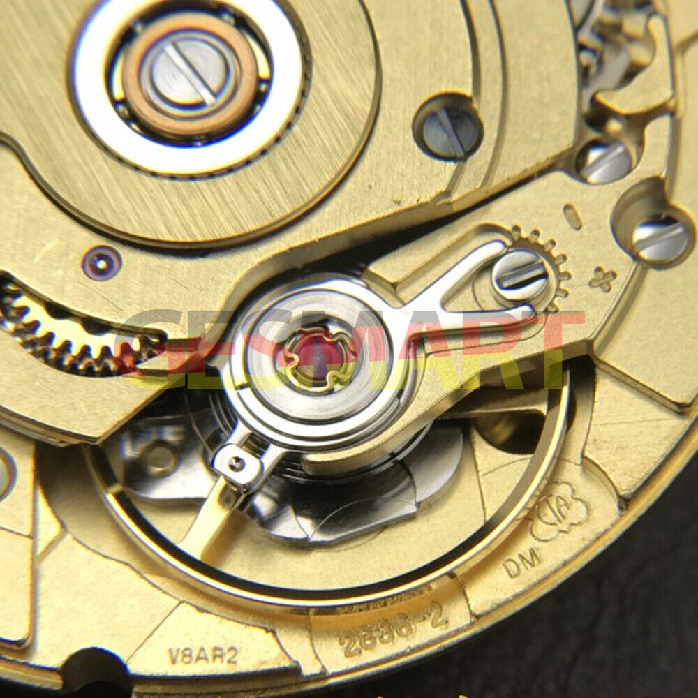 Genuine Swiss Golden Day Date ETA2836-2 Geneva V8 Certified Mechanical ...