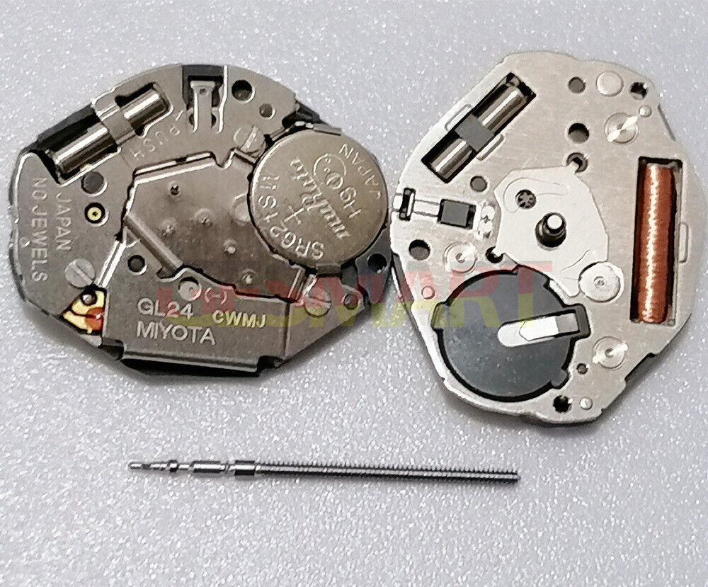 Miyota GL24 Japan Quartz Movement for Watchmaking - 2 Hands, Silver ...