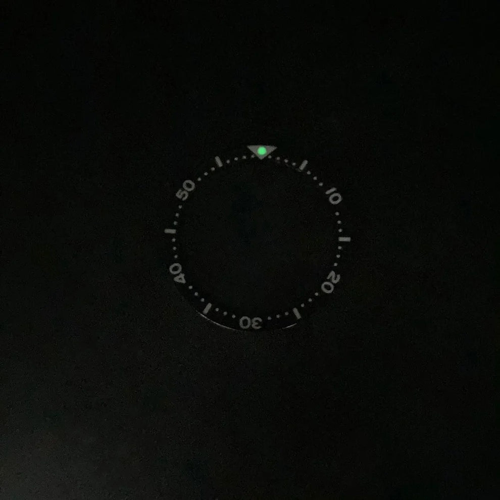 Flat Luminous aluminum Bezel Insert 38mm*31.5mm Replacement Watch Part ...