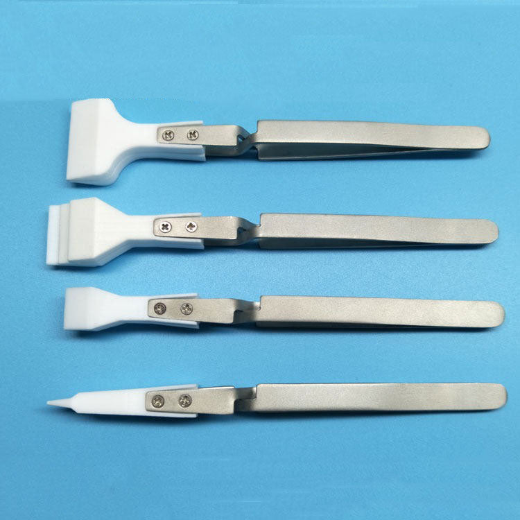 PTFE Reverse-locking Tweezers Chemical Resistant High Temp for Lab ...