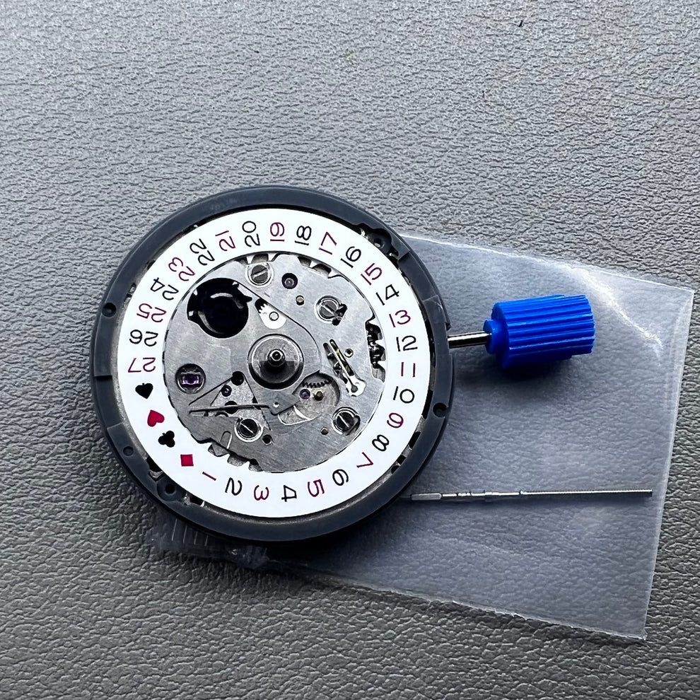 Seiko NH35 NH35A Movement Black Spade Automatic Mechanical SKX007 Crown ...