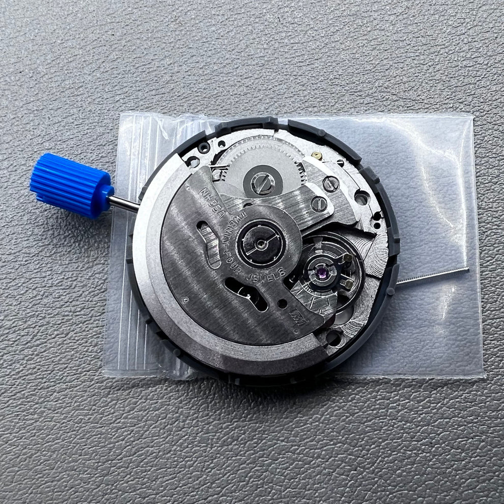 Seiko NH35 NH35A Movement Black Spade Automatic Mechanical SKX007 Crown ...