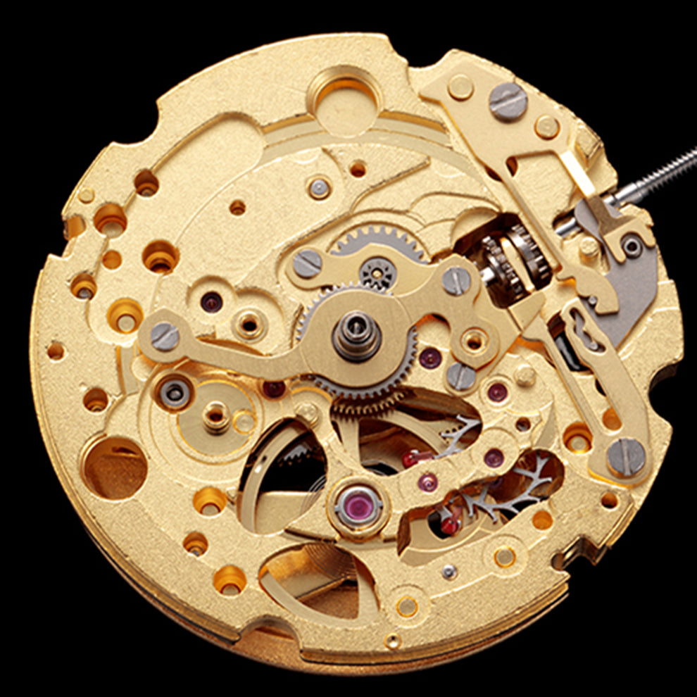 Miyota / Citizen 82S0 Golden Plated Japan Automatic Mechanical Moveme ...