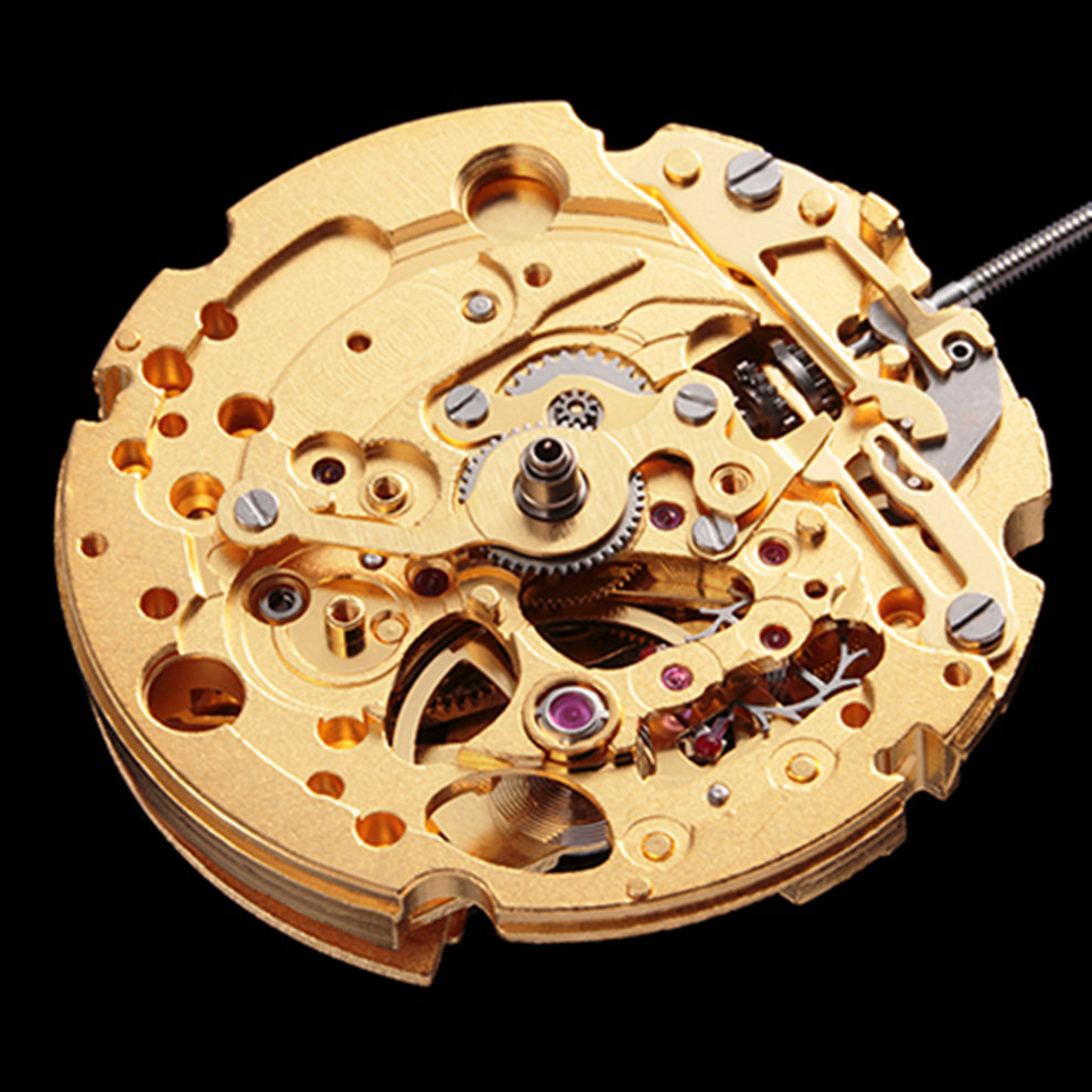 Miyota / Citizen 82S0 Golden Plated Japan Automatic Mechanical Moveme ...