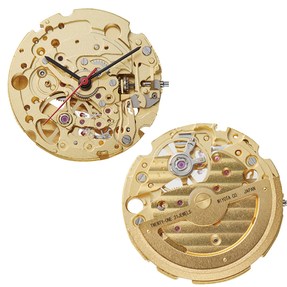 Miyota / Citizen 82S0 Golden Plated Japan Automatic Mechanical Moveme ...